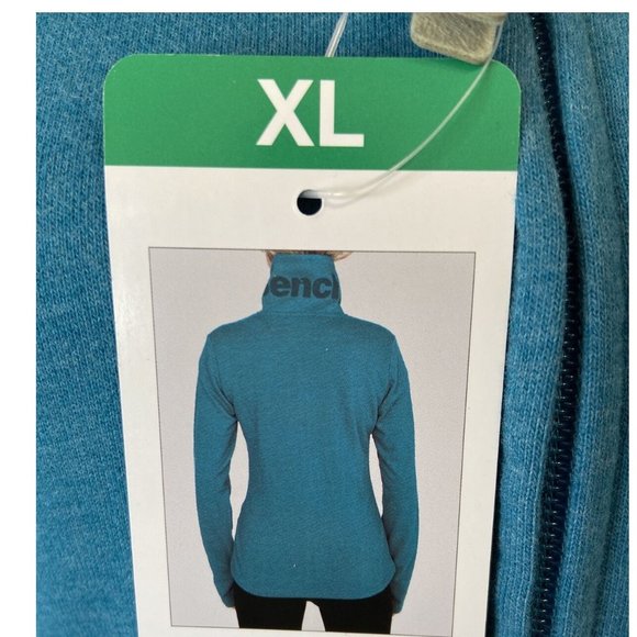 Bench | Jackets & Coats | Bench Womens Turquoise Mock Zip Fleece Jacket ...